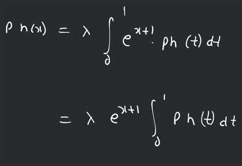 For The Homogeneous Fredholm Integral Equation Phi X Lambda Integrat