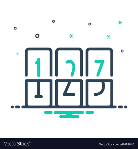 Numerical Royalty Free Vector Image Vectorstock
