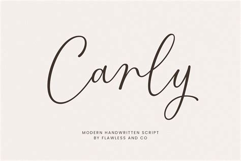 carly script handwritten script font brush font cricut font