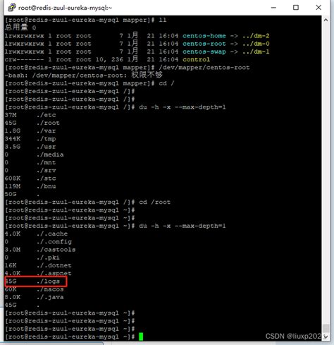 dev mapper centos root 100 目录空间占满了 解决方法 centos7 root 105g显示用完 CSDN博客