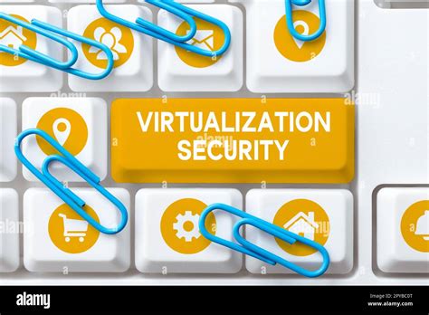 Text Caption Presenting Virtualization Security Business Concept Application Of Virtual