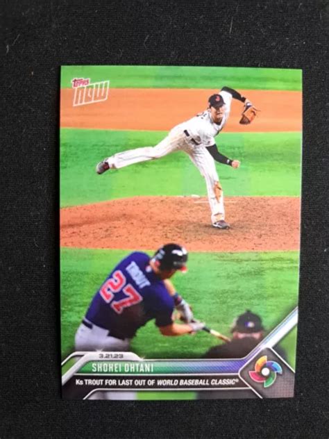 Shohei Ohtani And Mike Trout 2023 World Baseball Classic Topps Now Wbc