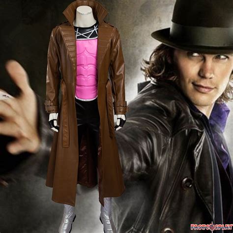 X Men Gambit Remy Lebeau Cosplay Costume Deluxe Outfit