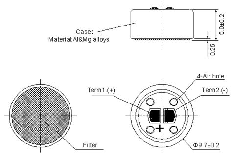 9 7mm Unidirectional Electret Microphone Element For Gooseneck Ecmic