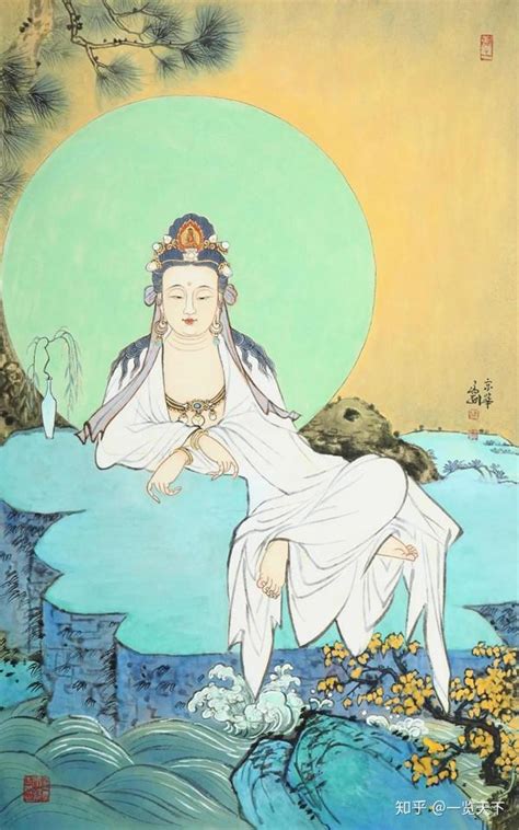 东方神韵 大美菩萨画家孟刚作品欣赏 知乎