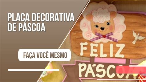 Veja como fazer uma linda placa de cordeirinho para a Páscoa utilizando