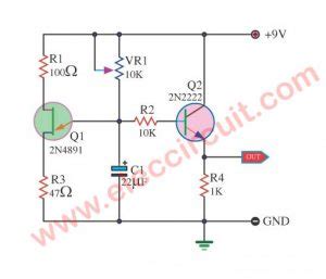 Sawtooth Wave Generator Circuit Using UJT ElecCircuit Com