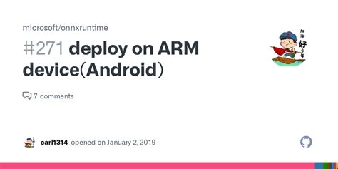 Deploy On Arm Deviceandroid · Issue 271 · Microsoftonnxruntime · Github