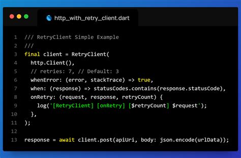 Flutter Retryclient Example App Development Odds And Ends