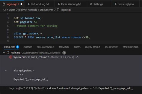 False Syntax Error Expected Paren Expr List Oracle Forums