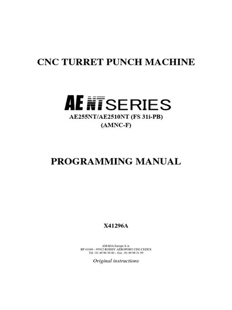 Programming Manual Ae 255 2510 Nt Amnc F31 X41296a Pdf