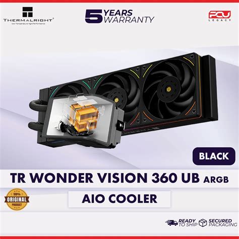 Thermalright Wonder Vision 360 Ub Argb 360mm Aio Liquid Cooler With Lcd