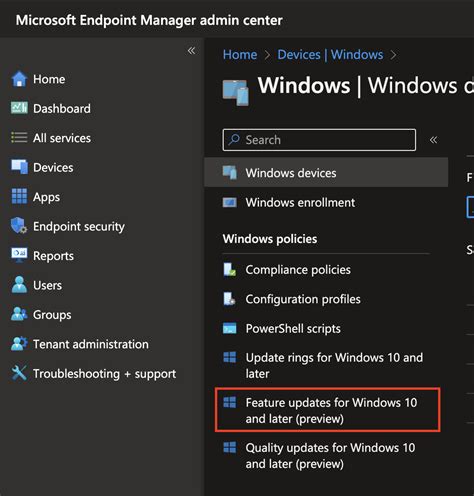 understanding windows feature updates in microsoft intune brooks peppin s blog