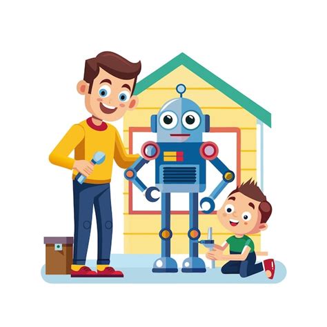 가족 의 연합 과 부모 의 역할 의 터 일러스트레이션 프리미엄 Ai 생성 벡터