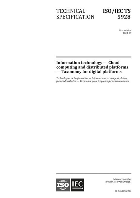 ISO IEC TS 5928 2023 IEC Normen VDE VERLAG