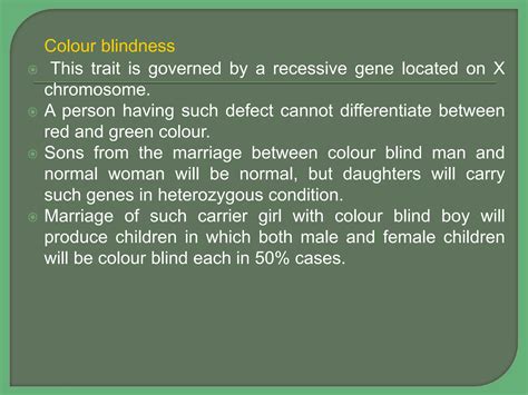 Sex Linked Inheritance Sex Influence Inheritance And Sex Limited Characters Pptx