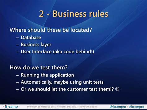 Elements Of Ddd With Aspnet Mvc And Entity Framework Code First V2 Ppt
