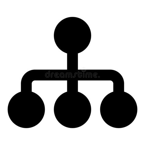 Hierarchy Icon Design Flowchart Vector Workflow Icon Stock Vector