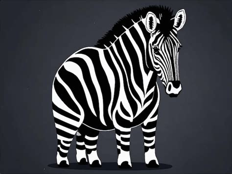 Premium Vector Cute Zebra Cartoon Isolated On White Background