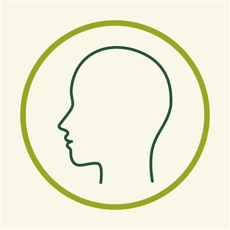 Cabeza Humana Icono De Moda Hermosa Ilustración Vectorial De Arte