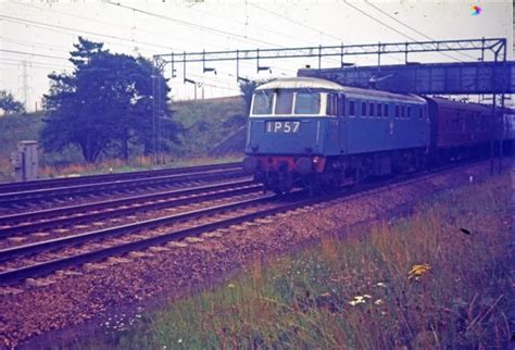 Original 35mm Railway Slide Class 81 Electric Loco Near Crewe1963 And