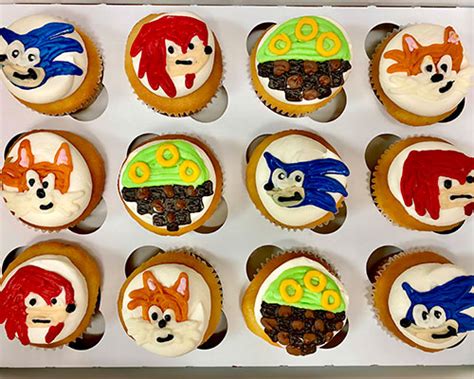 Sonic The Hedgehog Cupcakes Classy Girl Cupcakes
