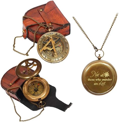 Brass Sundial Compass Personalized Engraved Ts Buy Online