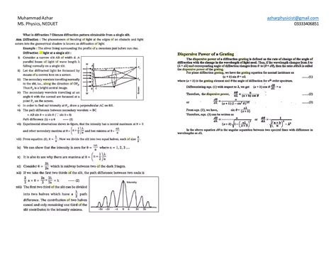 Single Slit Ppt
