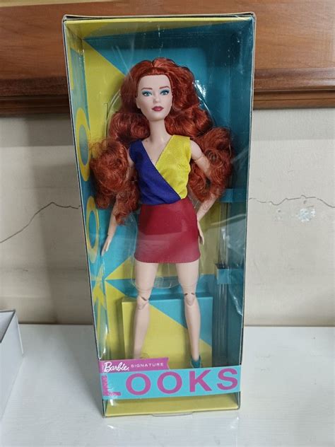 Barbie Signature Looks Model 13 Authentic Doll Curly Red Hair New