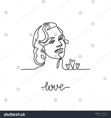 Continuous Line Drawing Sexy Girl Woman Stock Vector Royalty Free Shutterstock