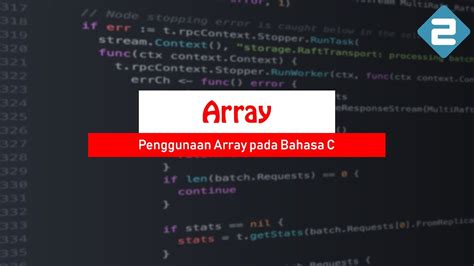 Array Dengan Bahasa C Kelompok 2 Youtube
