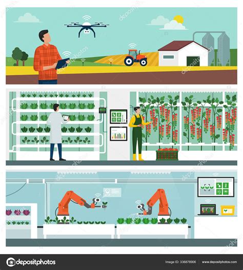 Smart Agriculture And IOT Stock Vector Image By Elenabs 336878906