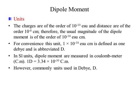 Topic Dipole Moment Submitted By Arslan Bashir Department Bs