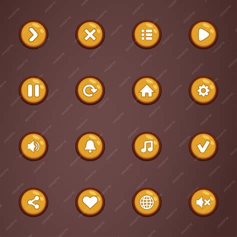 premium vector mobile game icons user interface ui ux