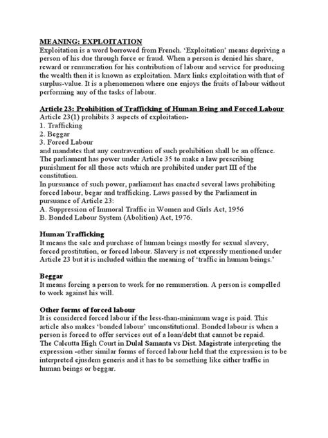Article 23 Pdf Sexual Slavery Human Trafficking