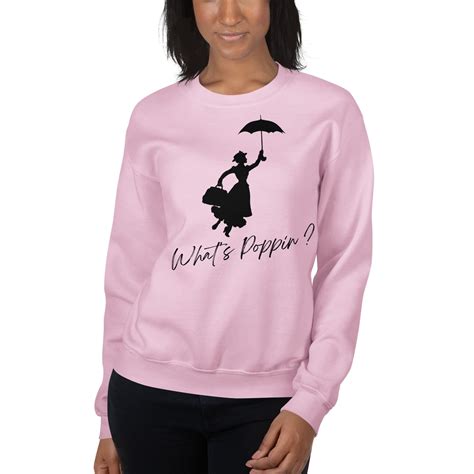 Whats Poppin Mary Poppins Funny Graphic Sweatshirt Etsy