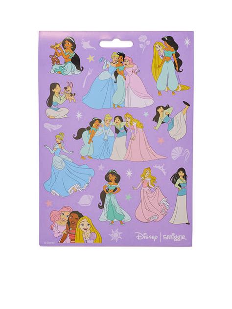 Smiggle Disney Princess Sticker Book Purple 100 Off Central Online