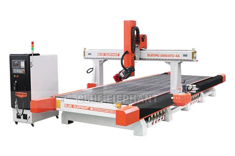 ELECNC 2060 ATC 4 Axis CNC Router For Complex Work Pieces Blue