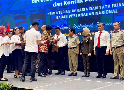 Satgas Mafia Tanah Polda Jatim Raih Penghargaan Dari Menteri Atrbpn