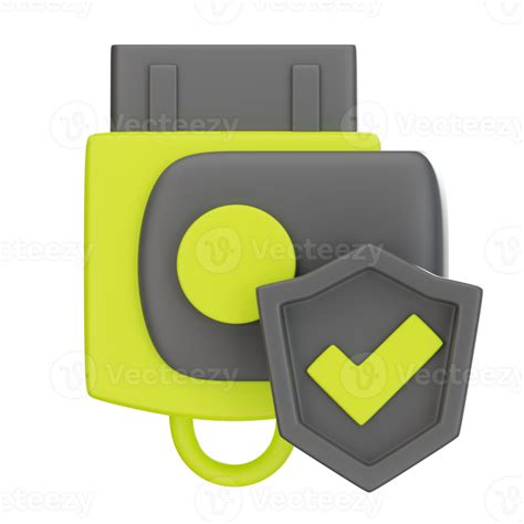 Flashdisk Protection 3d Illustration 30761921 Png