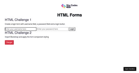 Html Forms Forked Codesandbox