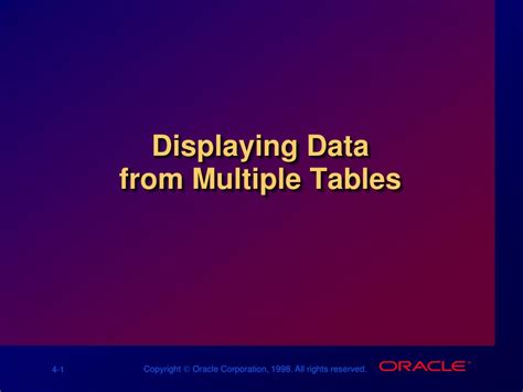 Ppt Displaying Data From Multiple Tables Powerpoint Presentation