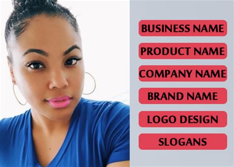 Create Catchy Business Name Brand Name Product Name With Slogan And