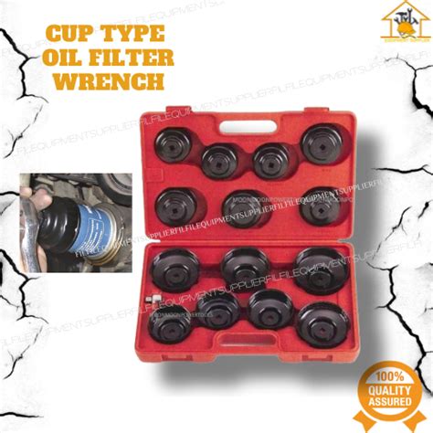 Licota ATA-0291 15pcs 3/8” Drive Cup-Type Oil Filter Wrench Tool Set ...