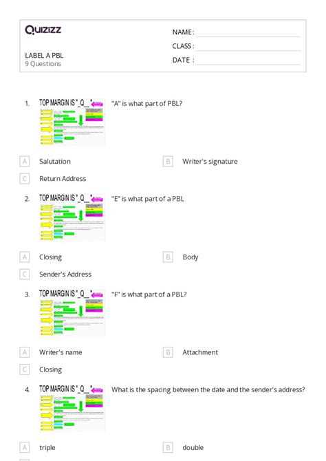 Spacing Worksheets For Th Class On Quizizz Free Printable