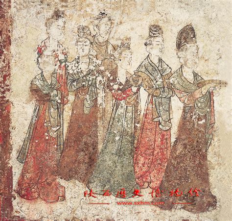 唐宫女图 陕西历史博物馆 唐 宫女 图