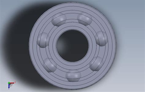 滑板轴承solidworks 2016模型图纸免费下载 懒石网