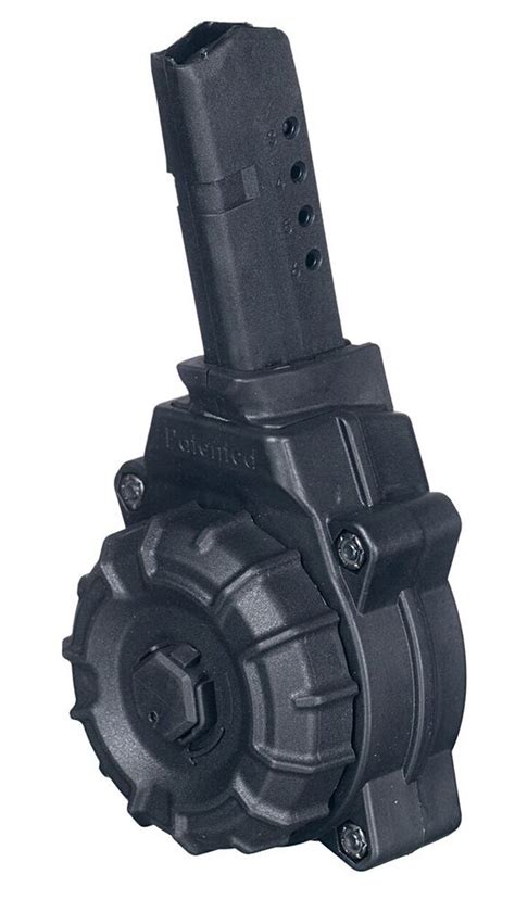 Fits The Glock Model 43 9mm 30 Rd Black Polymer Drum