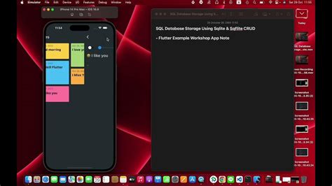 Sqlite And Sqflite Crud Flutter Example Workshop Note Youtube