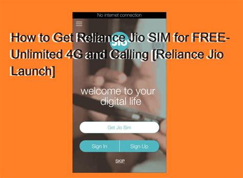 How To Get Reliance Jio SIM For FREE Unlimited G And Calling Reliance Jio Launch